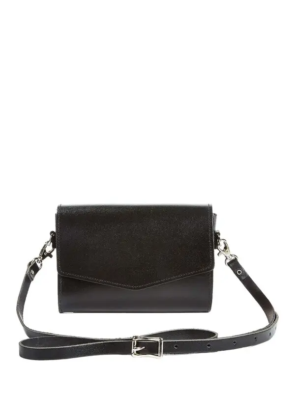 ZATCHELS Handmade Leather Micro Clutch - Black