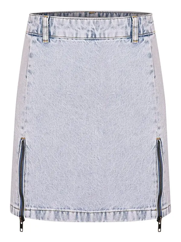 GOC DENIM Mini Skirt - Blue