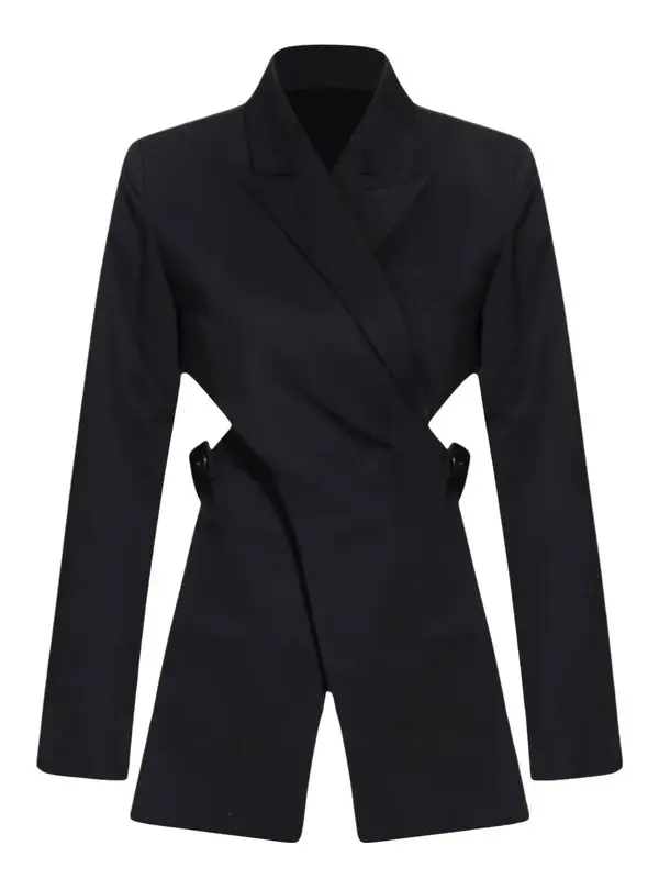 LONDON ATELIER BYPRODUCT Reworked Blazer With Cut-out Back - Black