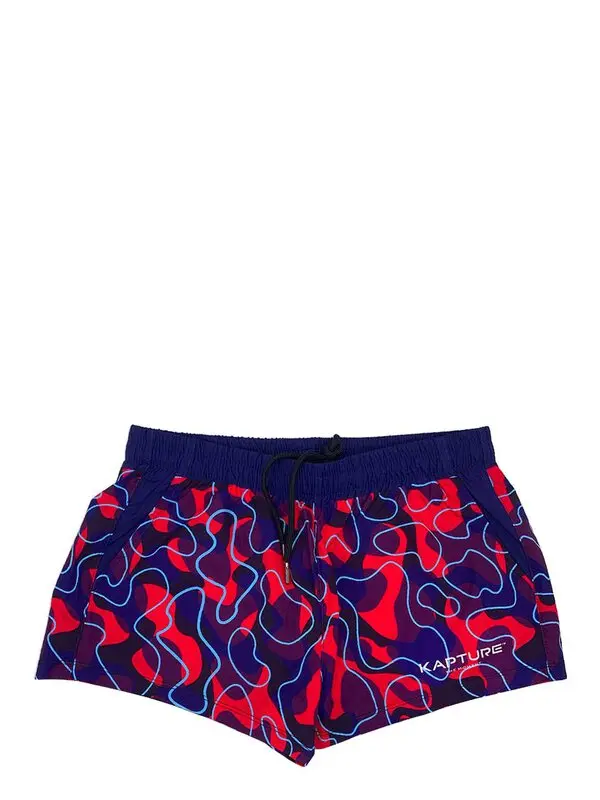 KAPTURE Neo City Camo Shorts - Blue