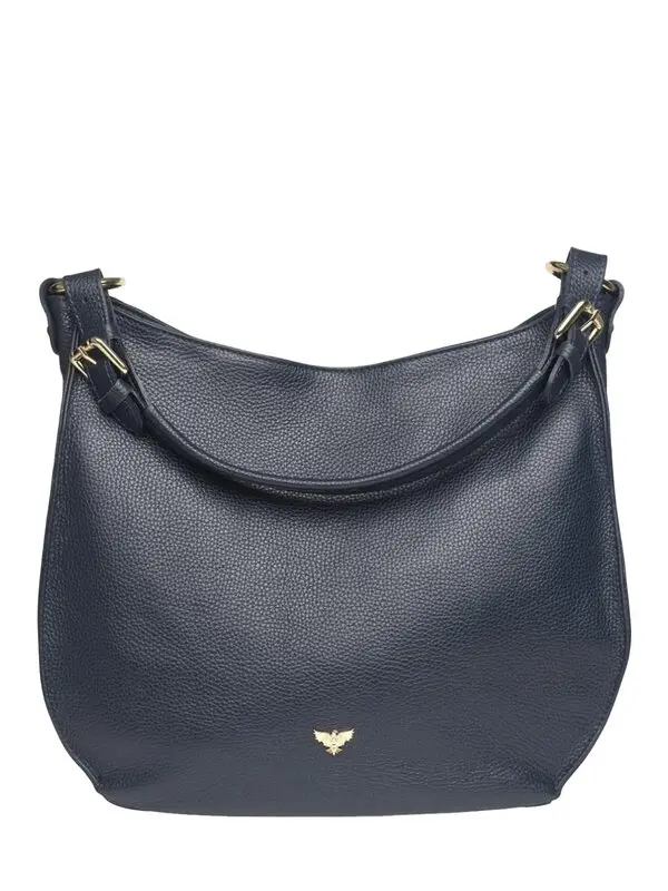 APATCHY LONDON Harriet Leather Shoulder Bag - Blue