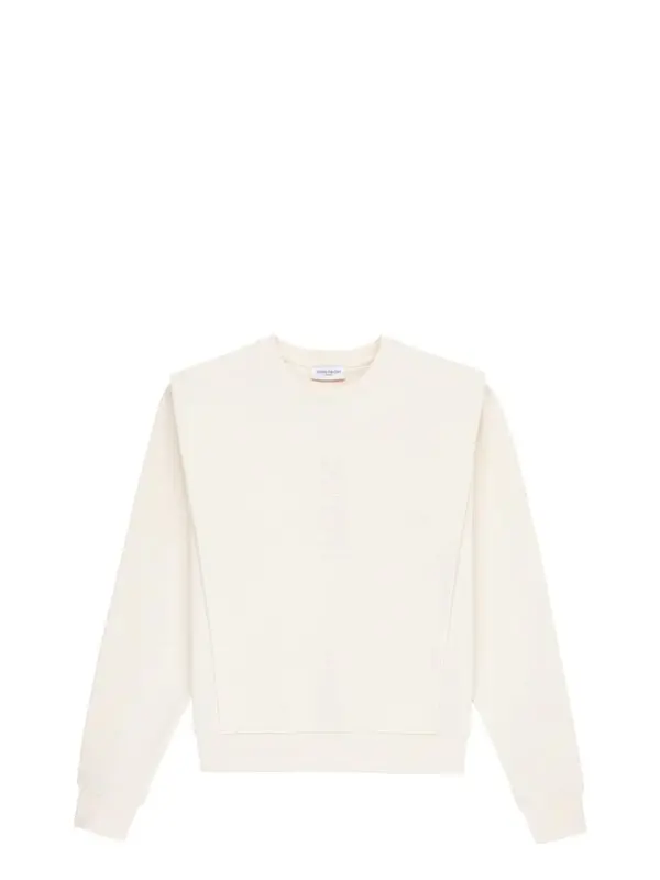 MIMHÍ MAISON Lauper Shoulder Pad Sweatshirt - White