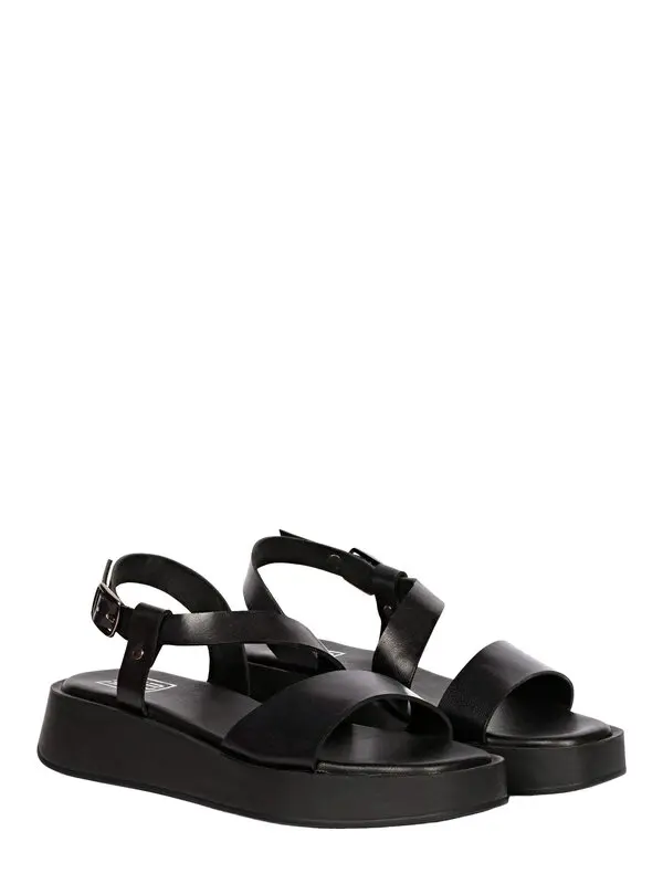 SAINT G Nasrin Platform Wedge Sandals - Black