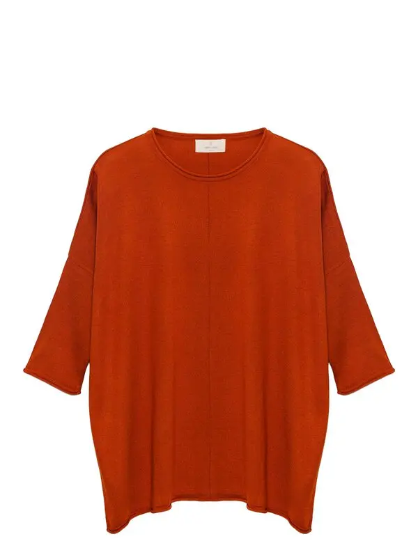 PERALUNA Helion Loose Fit Knit Jumper - Red