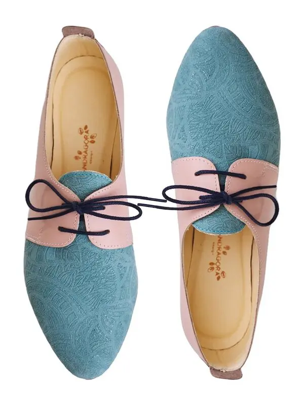 MANDRAGORA DESIGN Ingrid Oxford Shoes - Green