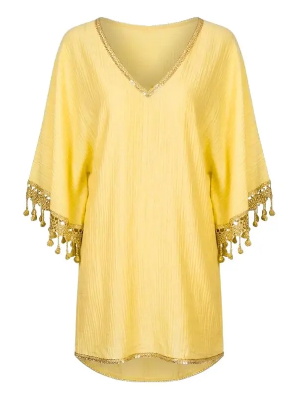 GLAM ON YOU Attina Kaftan Short - Yellow