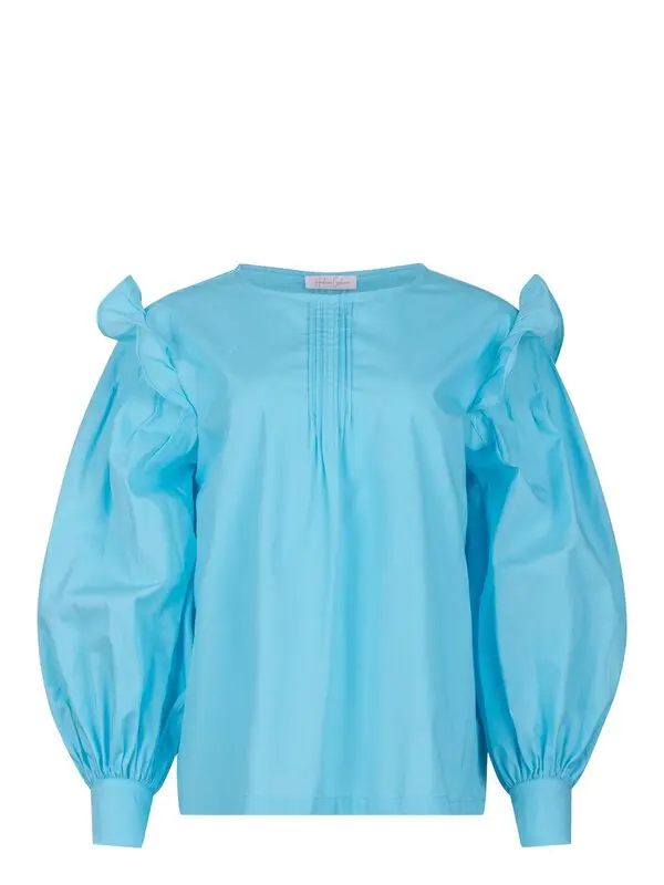 HELENE GALWAS Ilsa Blouse - Blue