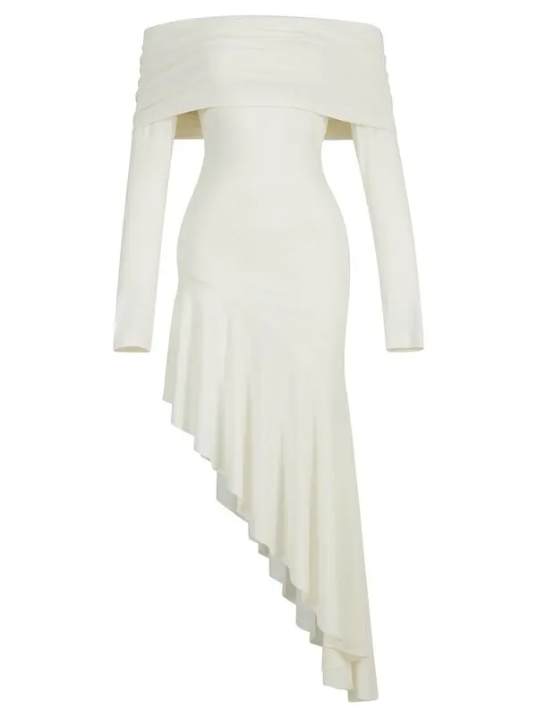GROWNY Florencia Off-shoulder Dress - White