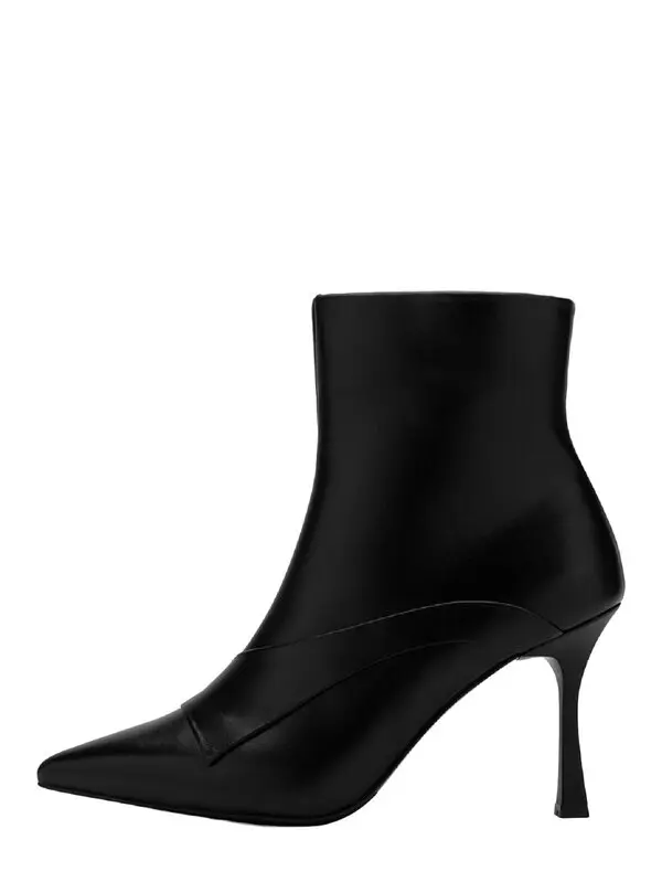 ILVI Antti Leather Heeled Boot - Black