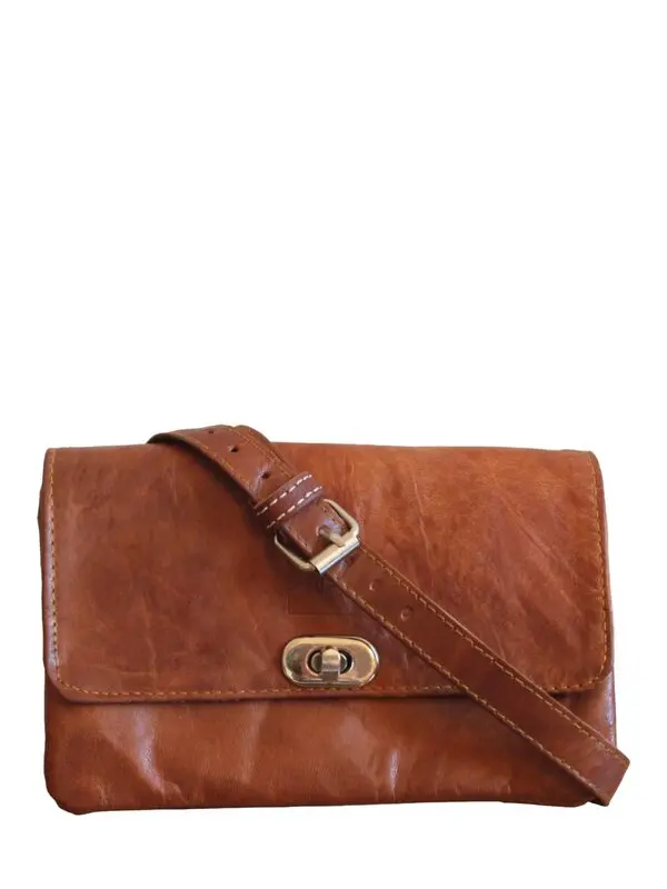 BERBER LEATHER Kenitra Soft Cross-body Bag - Brown
