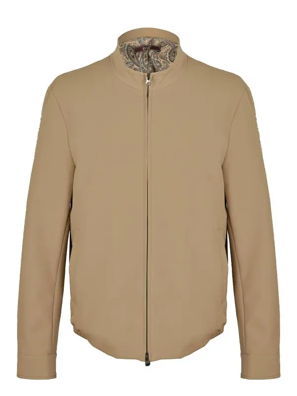 DAVID WEJ Ashford Relaxed Zip-through Jacket - Brown
