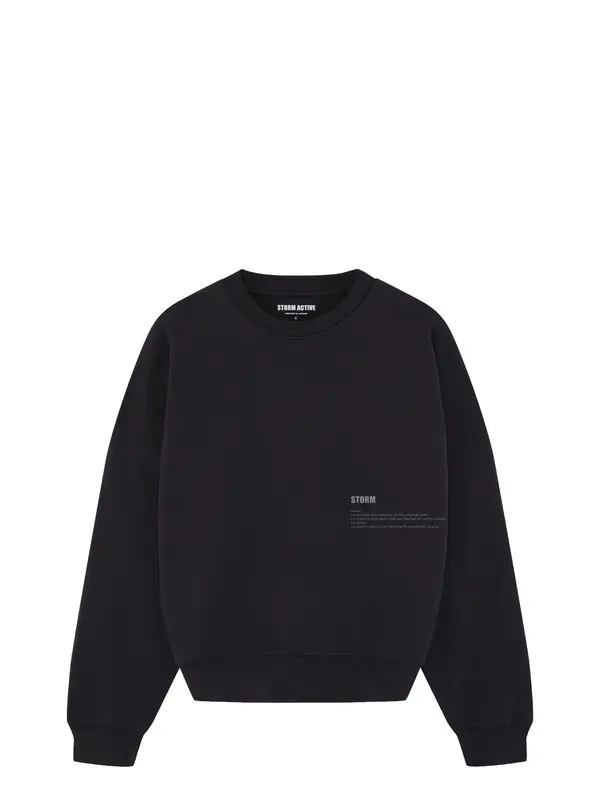 STORM The Essential Oversized Sweatshirt - Black/blue