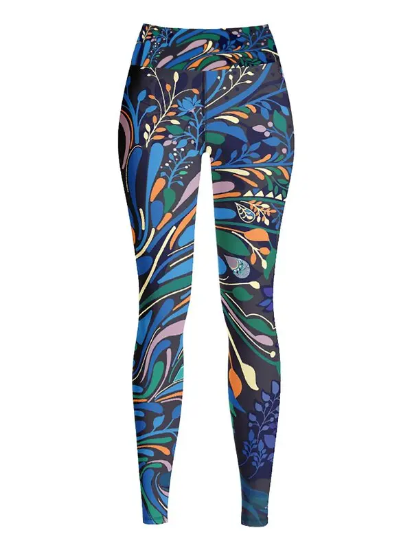 JESSIE ZHAO NEW YORK High Waist Yoga Leggings In Sprinkle Night - Black