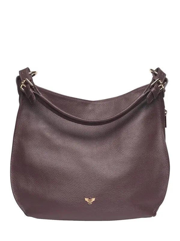 APATCHY LONDON Harriet Leather Hobo Bag - Red