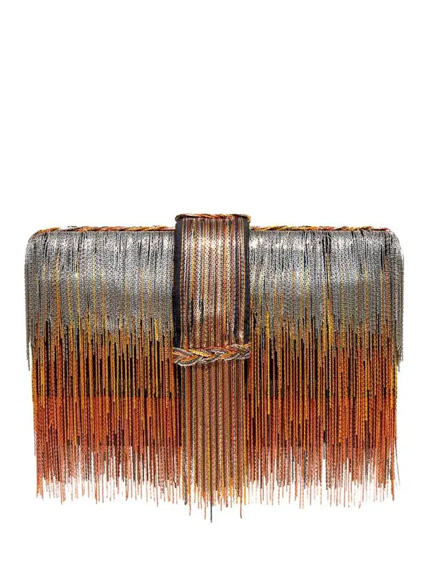 SIMITRI Ombre Chunky Clutch - Silver/rose Gold/gold