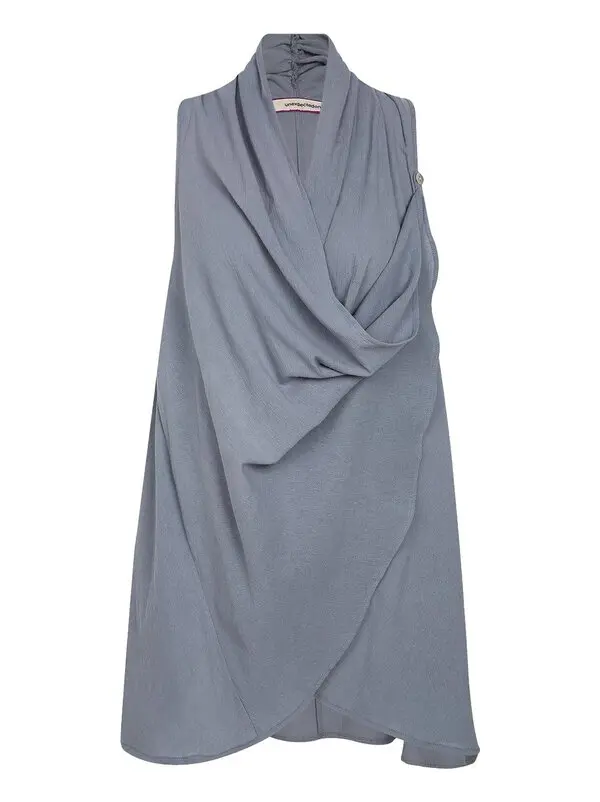 UNEXPECTEDONE Wrapped Waterfall Tunic - Grey