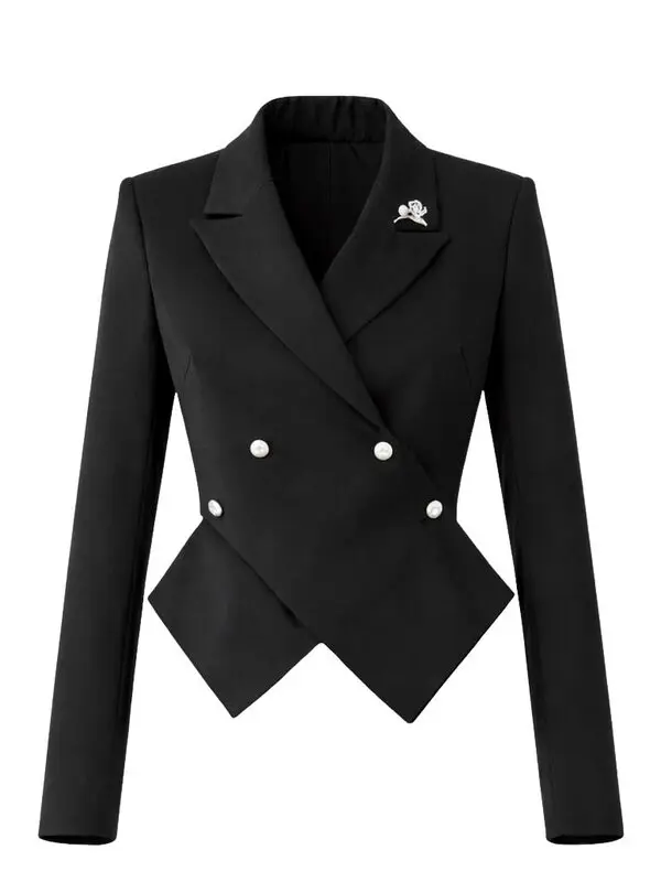 LUMINA ELIGMA Sovereign Cropped Jacket - Black