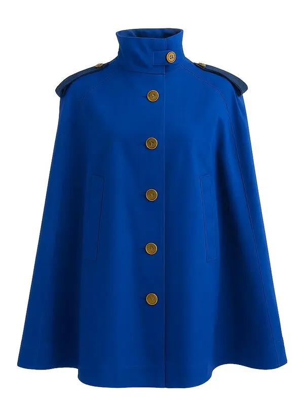 BEIRA Nadia Waterproof Cape With Contrast Lining - Blue