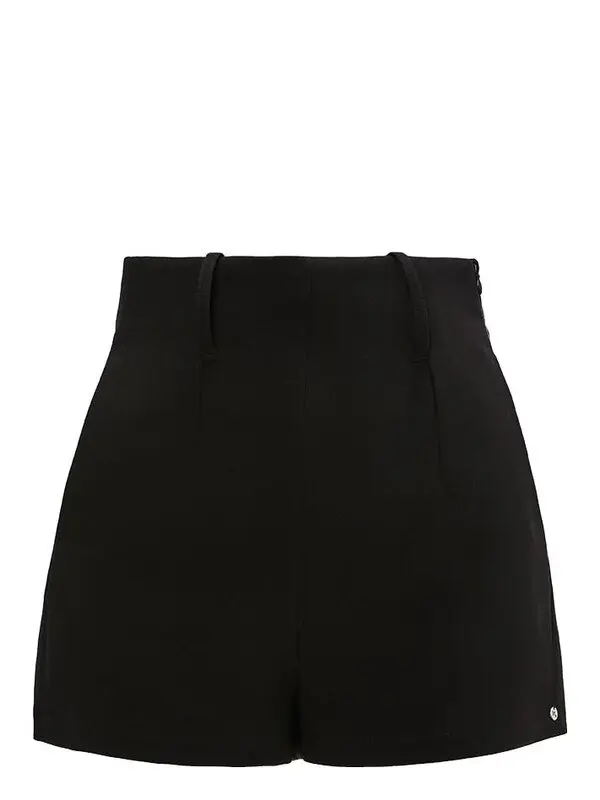 NISSA High-waisted Shorts - Black