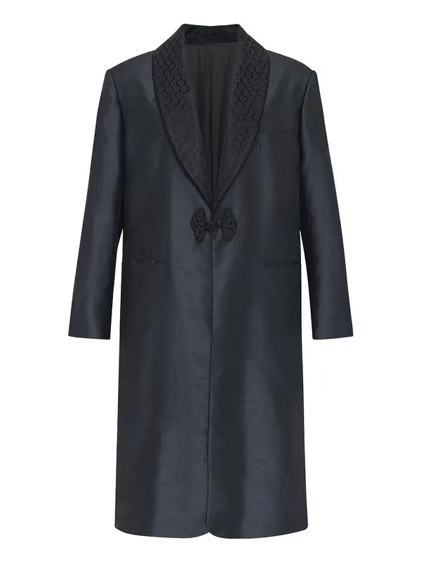 AYA DESIGN Smoking Long Jacket - Black