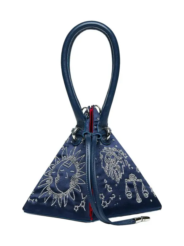 SONGS OF SIREN Zodiac Pyramid Bag - Blue/silver