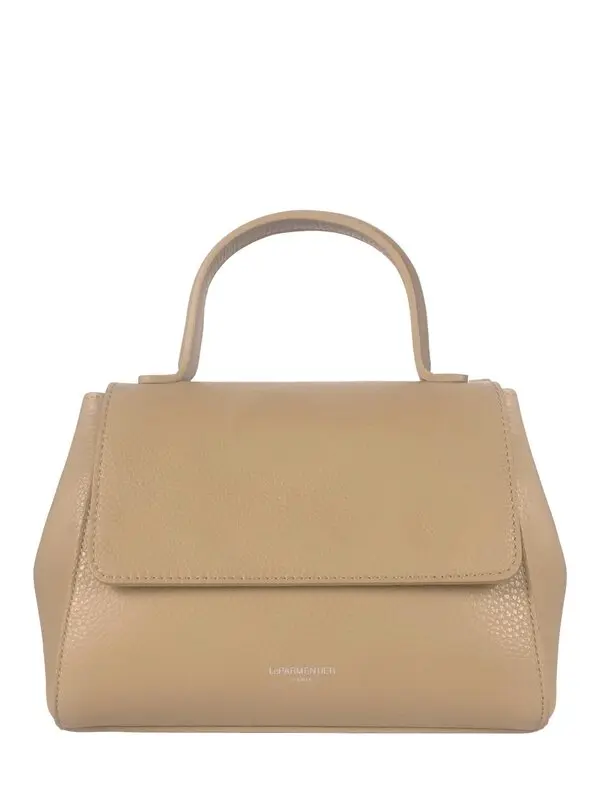 LE PARMENTIER Top Handle Lady Bag With Strap - Black