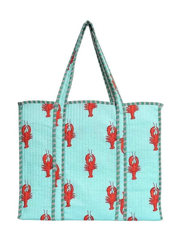 CYC Printed Cotton Tote Bag - Green