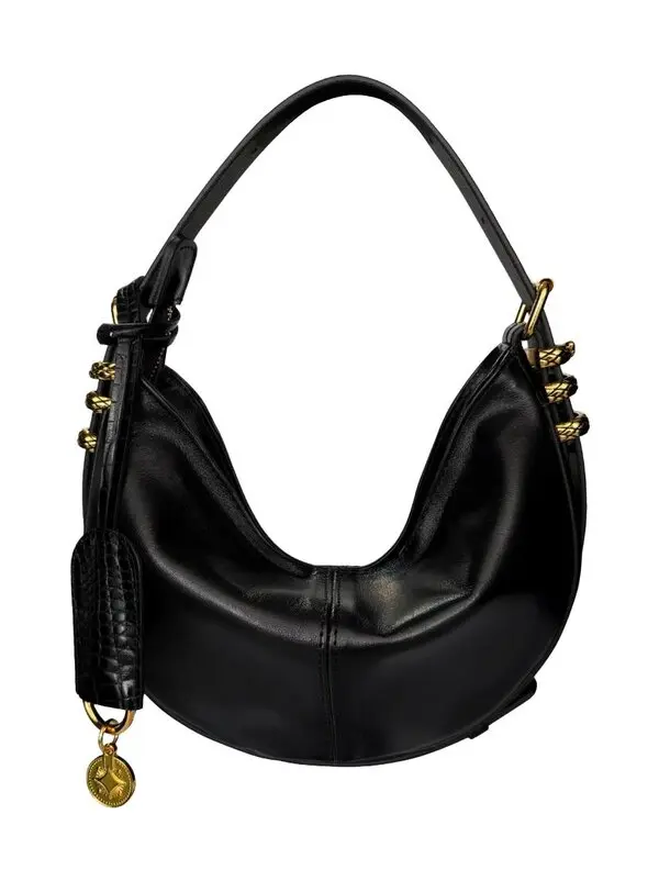 INDIGOLUSH Mini Hobo Oracle Hiss Bag - Black