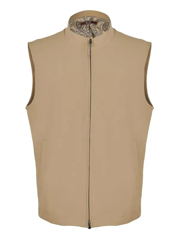 DAVID WEJ Ashford Relaxed Gilet - Brown