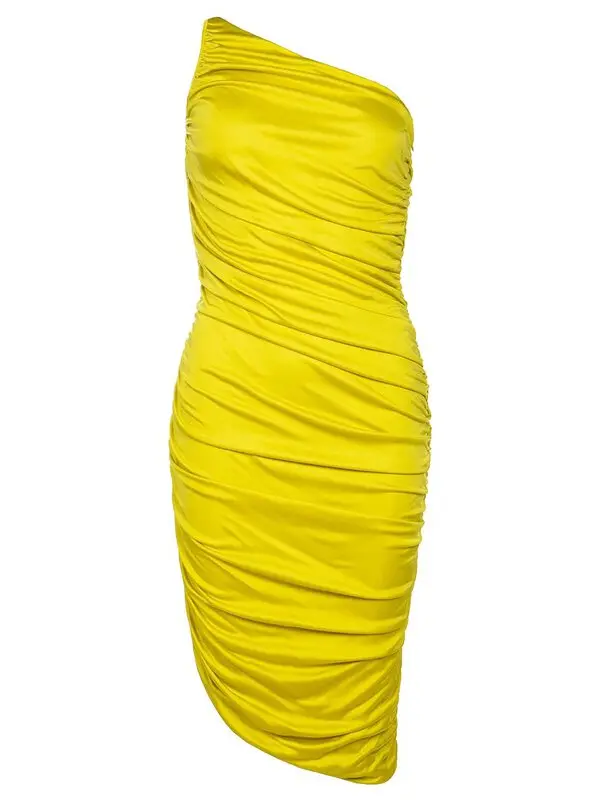 ROSES ARE RED Jena Draped One-shoulder Dress - Yellow