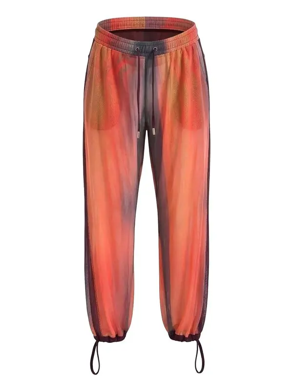 SEROTONE SWIM Mesh Drawcord Joggers - Orange
