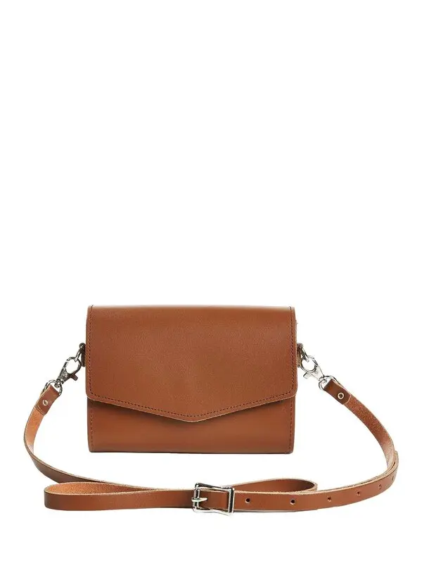ZATCHELS Handmade Leather Micro Clutch Bag - Brown