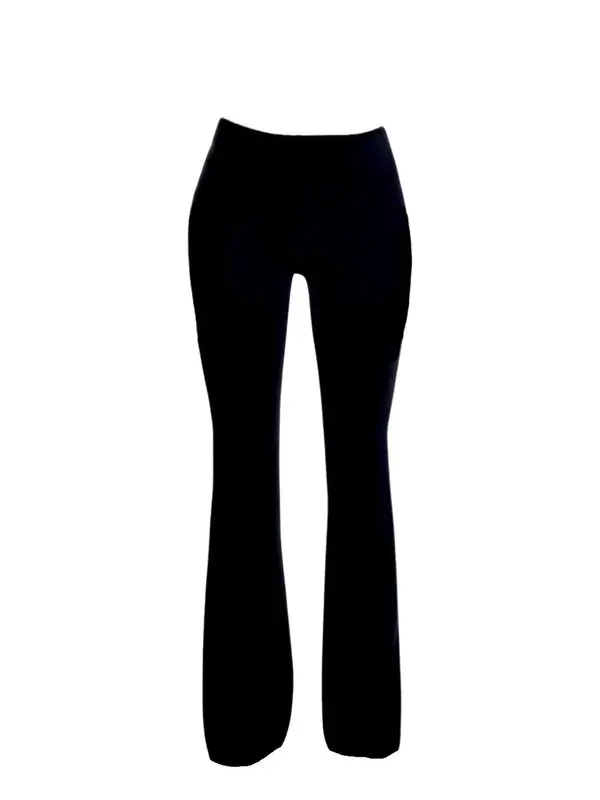 AMORTIZIA Thirty-three Stretch Flared Trousers - Black