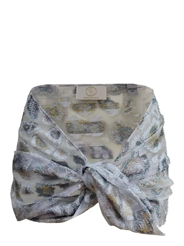 GEEGEE COLLECTION Pippa Beach Skirt - Silver/white