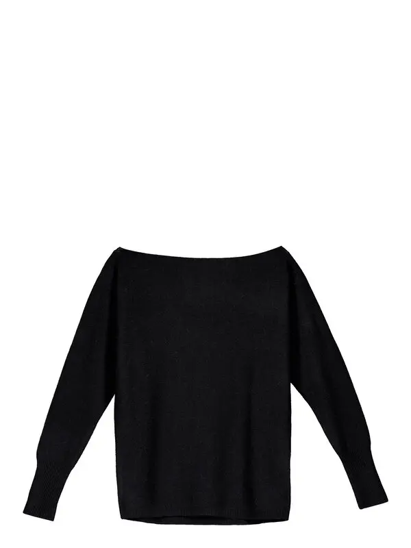 BEL CASHMERE Claudia Cashmere Sweater - Black