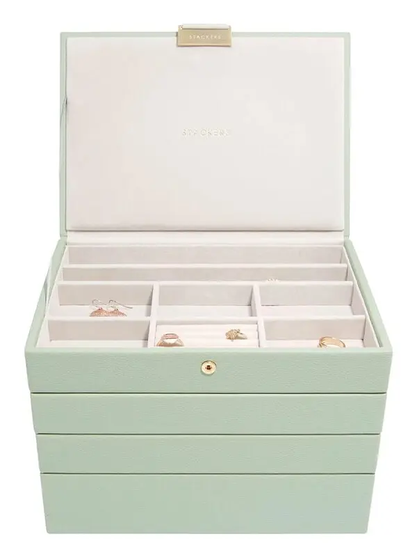 STACKERS Classic Jewelry Box Set Of Four - Green
