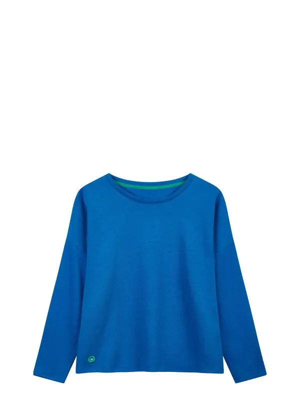 LOUNGERS Boxy Sweatshirt - Blue
