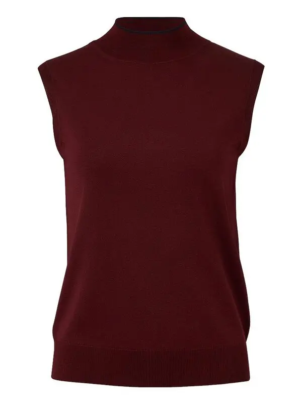 ELUNE MODE Mock-neck Vest - Red