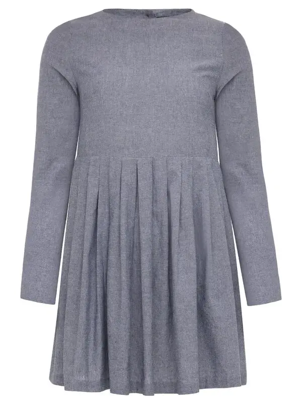 MISHA VAIDYA Flora Chambray Mini Dress - Blue