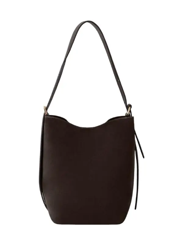 BETSY & FLOSS Melfi Suede Bucket Tote Bag - Brown