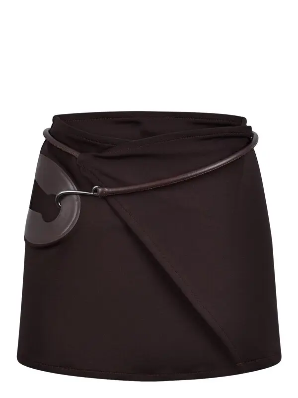 BIANCA RESORTWEAR Bruna Mini Skirt - Brown