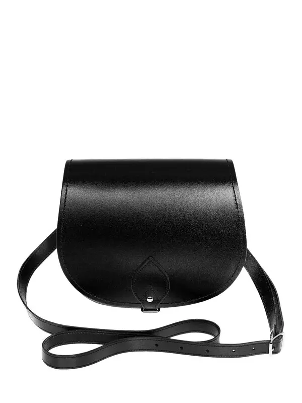ZATCHELS Handmade Leather Saddle Bag - Black