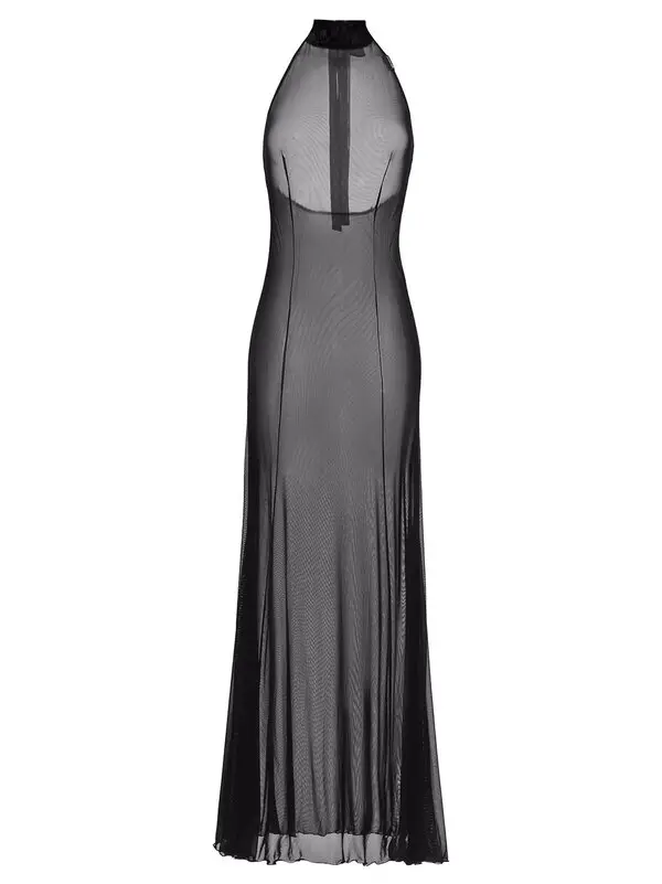 MY MOKONDO Rikano Mesh Maxi Gown - Black