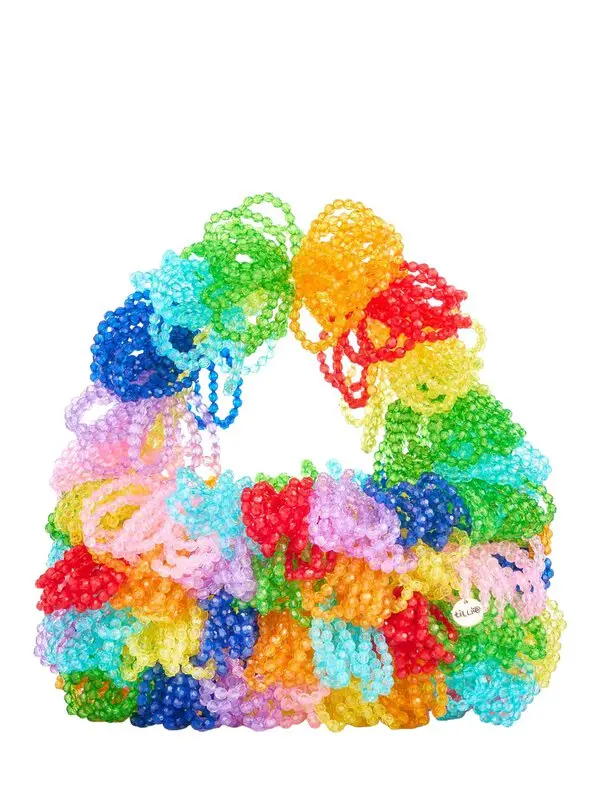 TILLIE BEADS Aurora Fluff Bead Bag - Blue