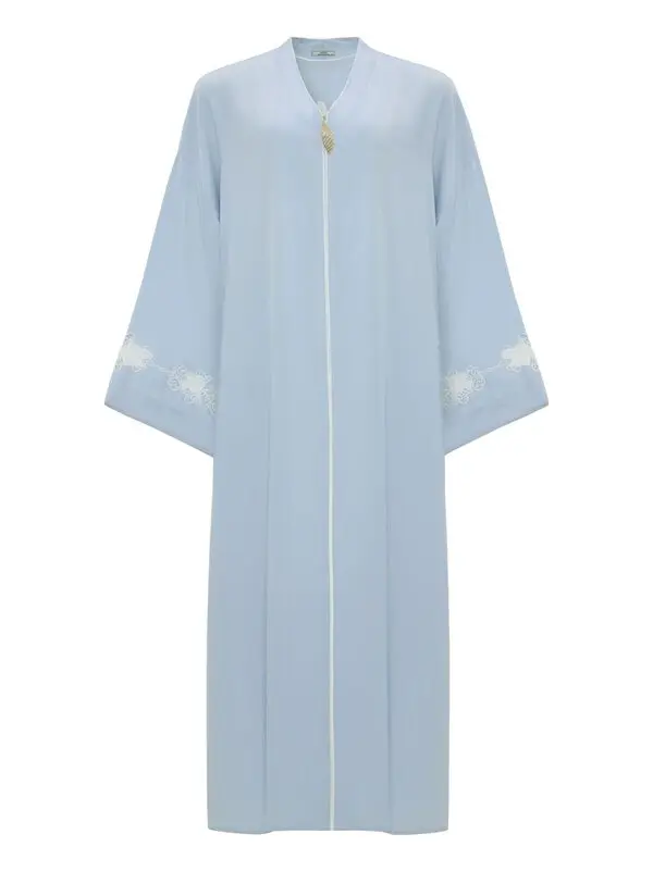 BOCAN COUTURE Abelia Silky Zippered Dress - Blue