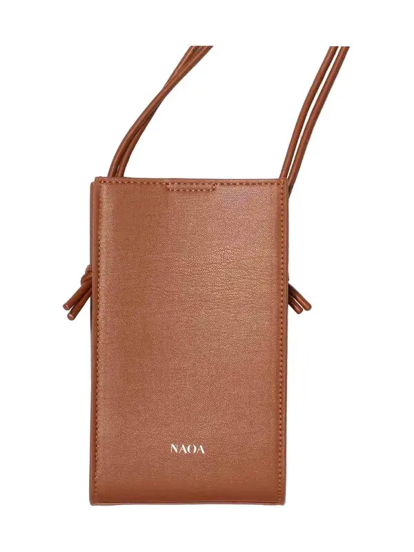 NAOA Phone & Essentials Crossbody Bag - Brown