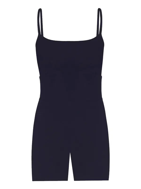 YORSTRULY Criss-cross Back Athletic Romper - Blue