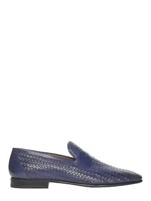 MARIANO SHOES Plaited Leather Loafers - Blue