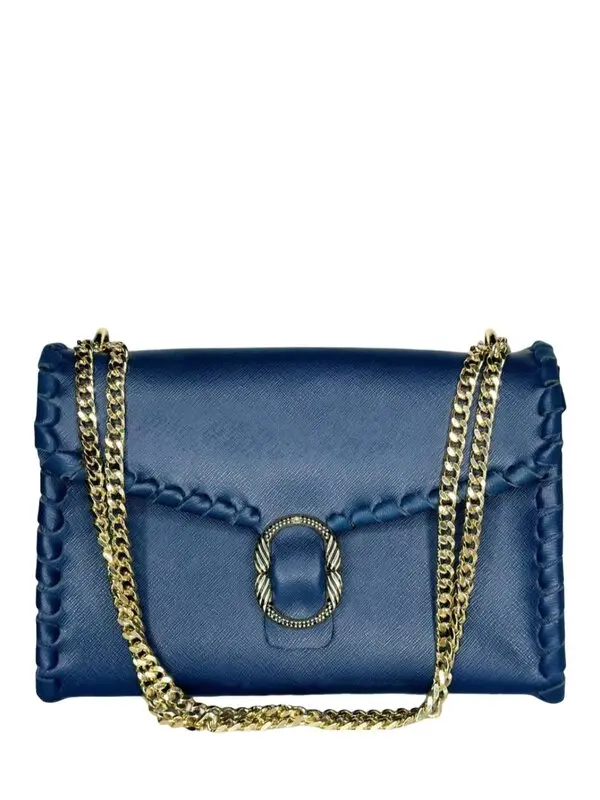 RUJ HERITAGE Shoulder Bag With Chain Strap - Blue