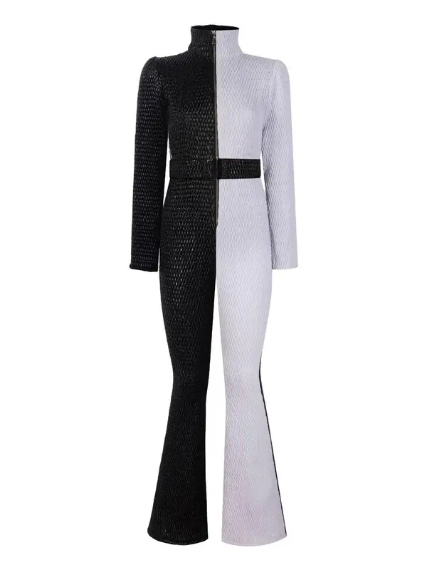 NUR KARAATA White / Black Le Chalet Skisuit - White/black